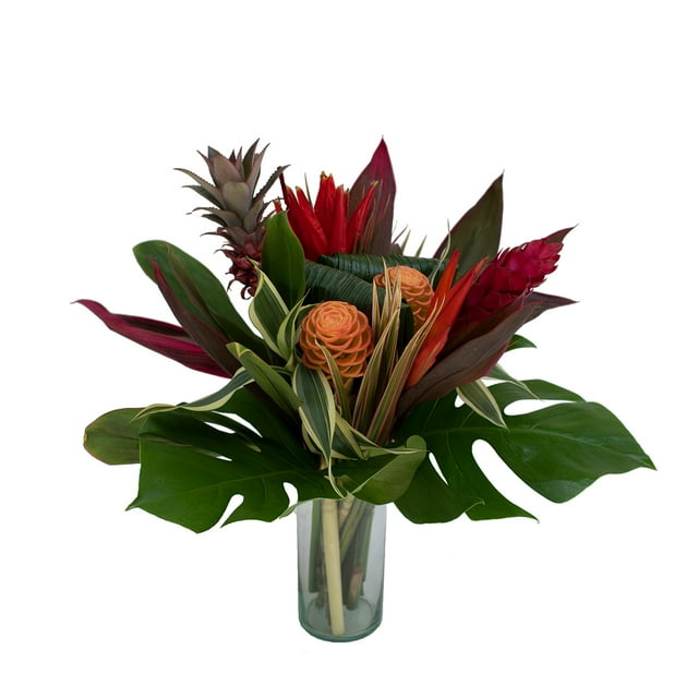 Mau Loa Bouquet - Farm Direct Fresh Cut Flowers Tropical Bouquet - Red ...