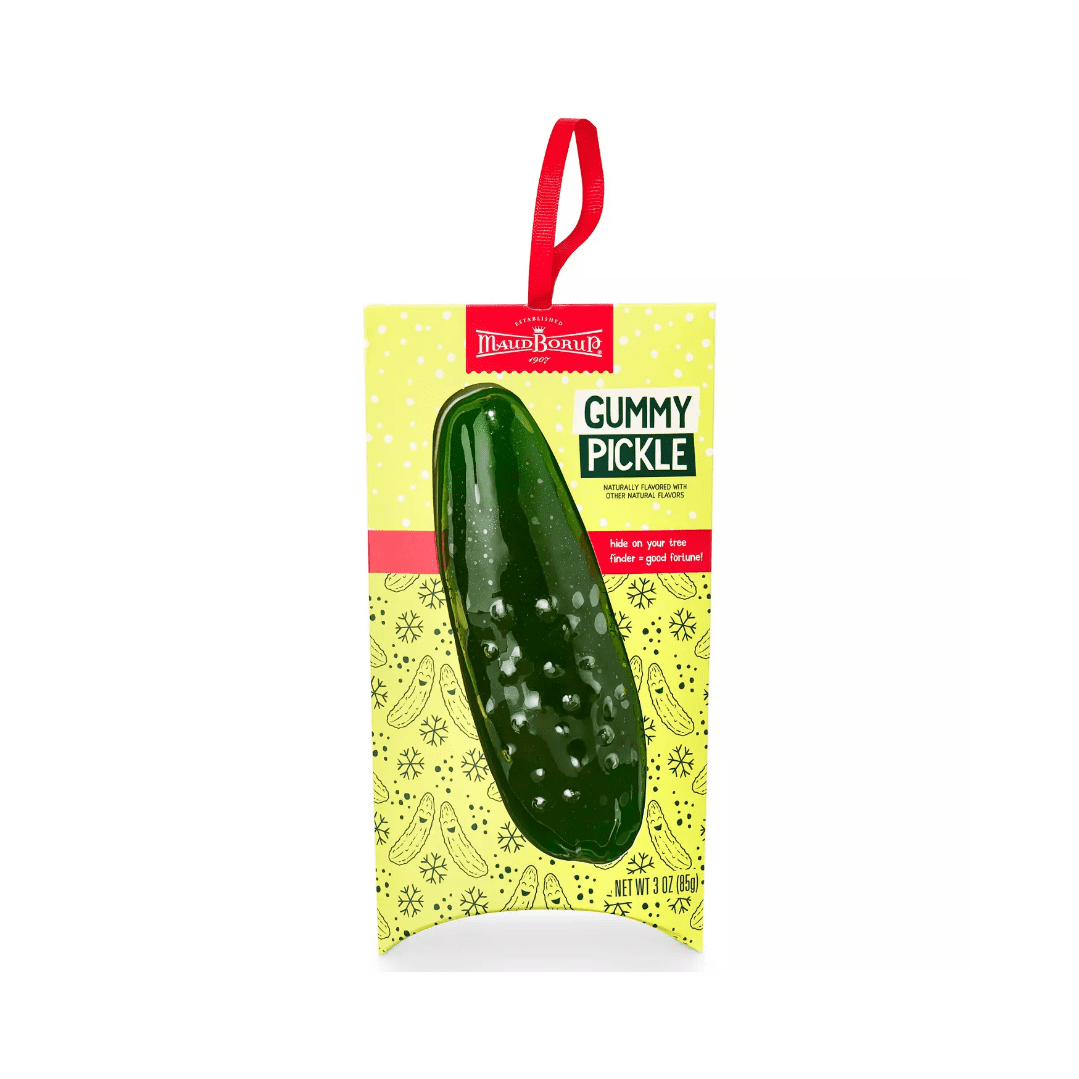 Maud Borup Gummy Pickle Christmas Candy Ornament, 3 oz - Walmart.com