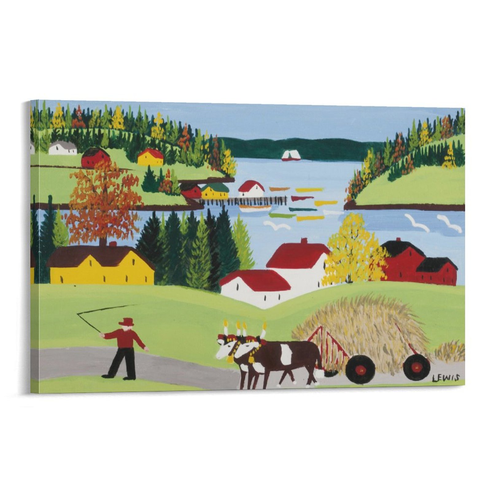 Maud Lewis Painting Print A VIEW OF SANDY COVE Print Photo Art Painting ...