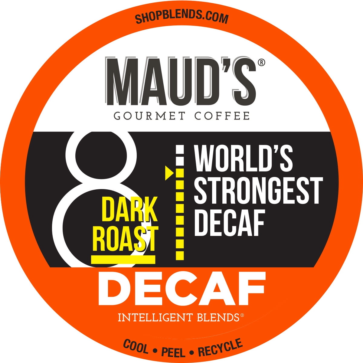 Maud's Decaf Dark Roast Coffee Pods, Compatible w/ K-Cup Brewers, 100ct ...