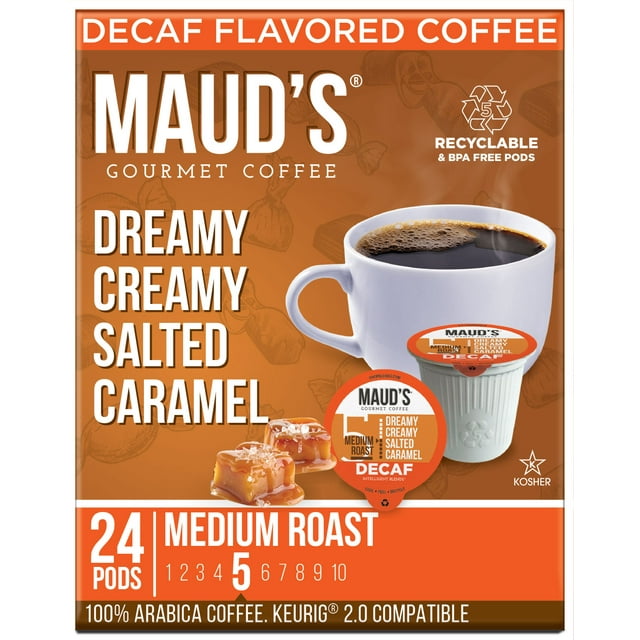 Maud's Decaf Dreamy Creamy Salted Caramel - 24 Single Serve Coffee Pods ...