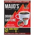 Maud's Double Caffeine Dark Roast Coffee, 2X Caffeine, K-Cups ...