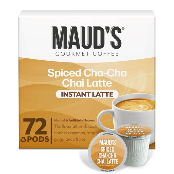 Maud's Spiced Chai Latte Pods, Spiced Cha Cha Chai Latte, Compatible w ...