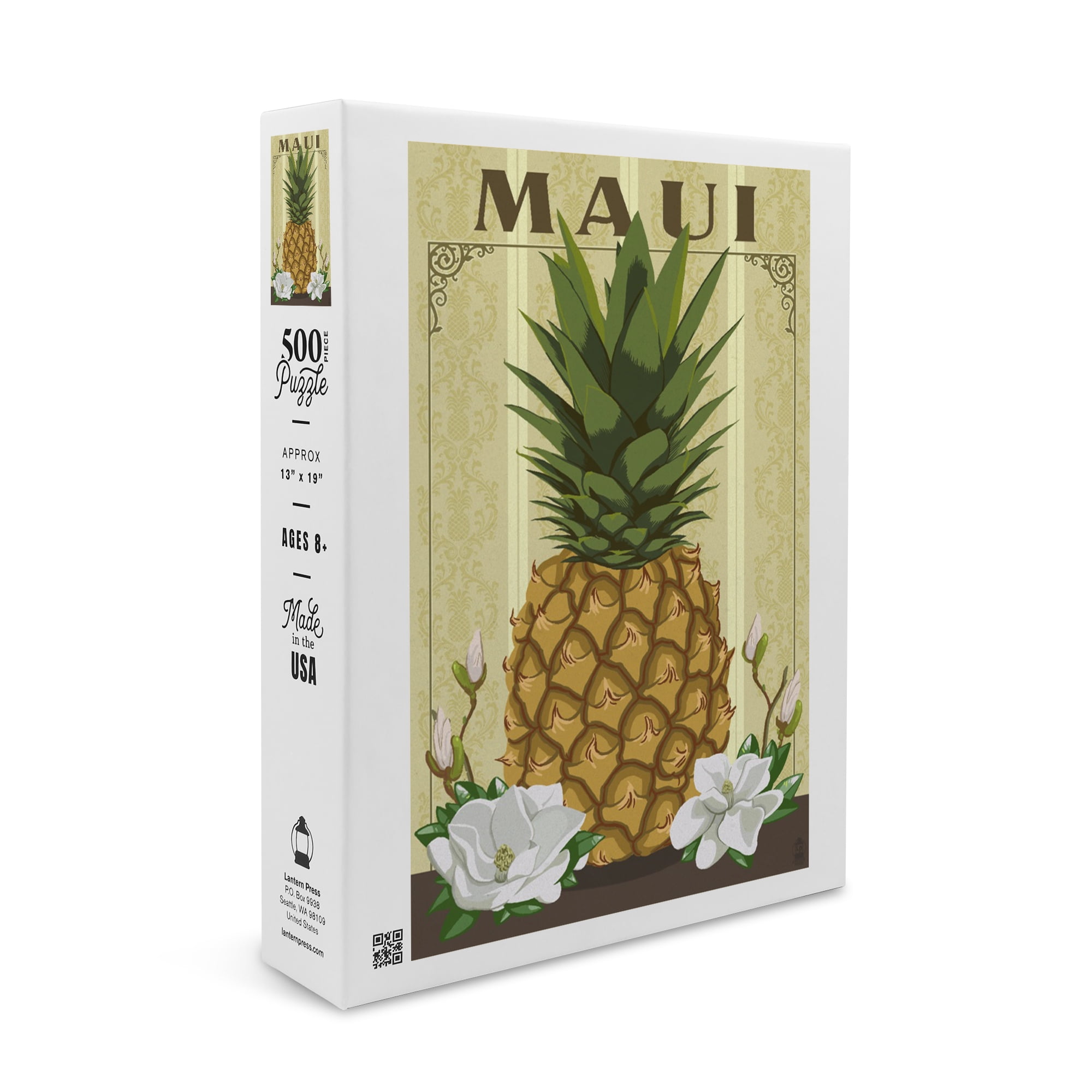 Maui, Colonial Pineapple (19x27 inches, Premium 500 Piece Jigsaw Puzzle ...