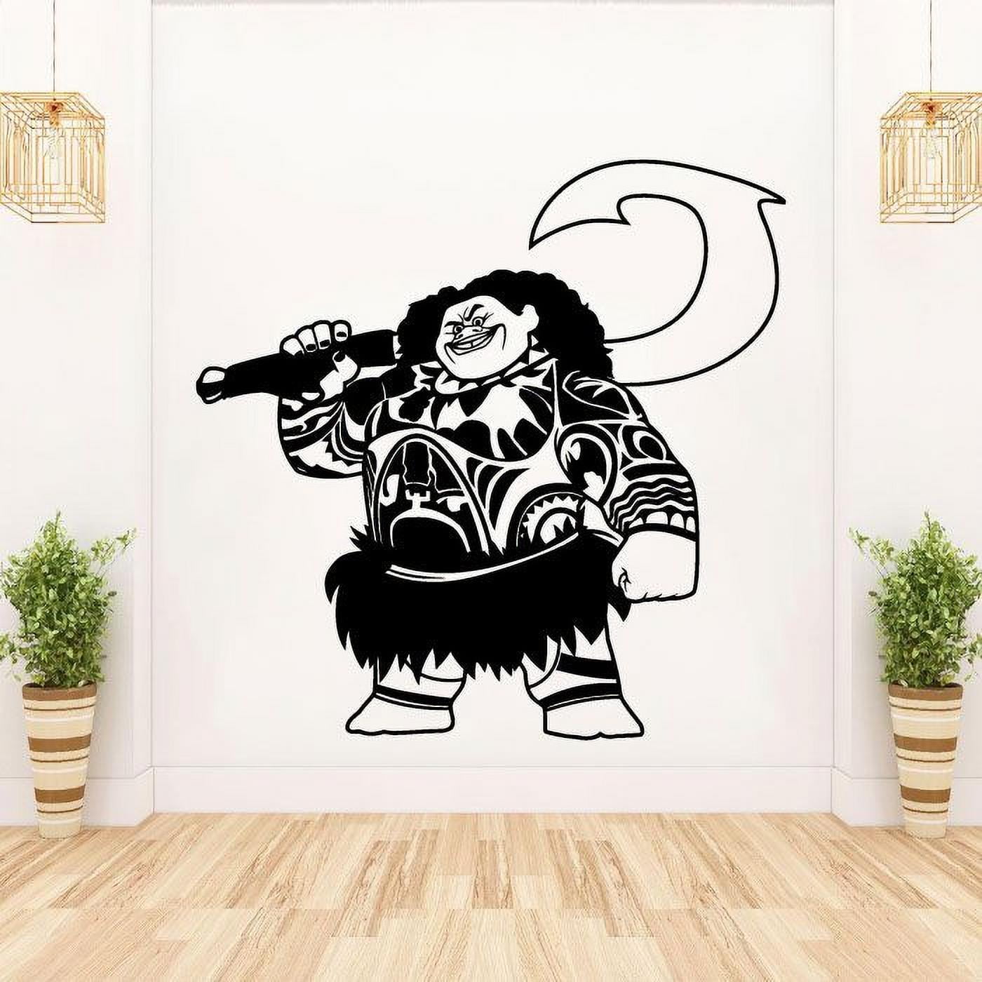 Maui Demigod Portrait - Moana Disney Vinyl Wall Art Sticker Decal Moana ...