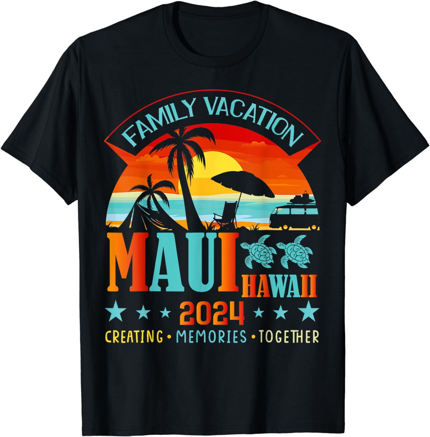 Maui Hawaii 2024 Family Vacation Matching Cotton T-Shirt - Walmart.com