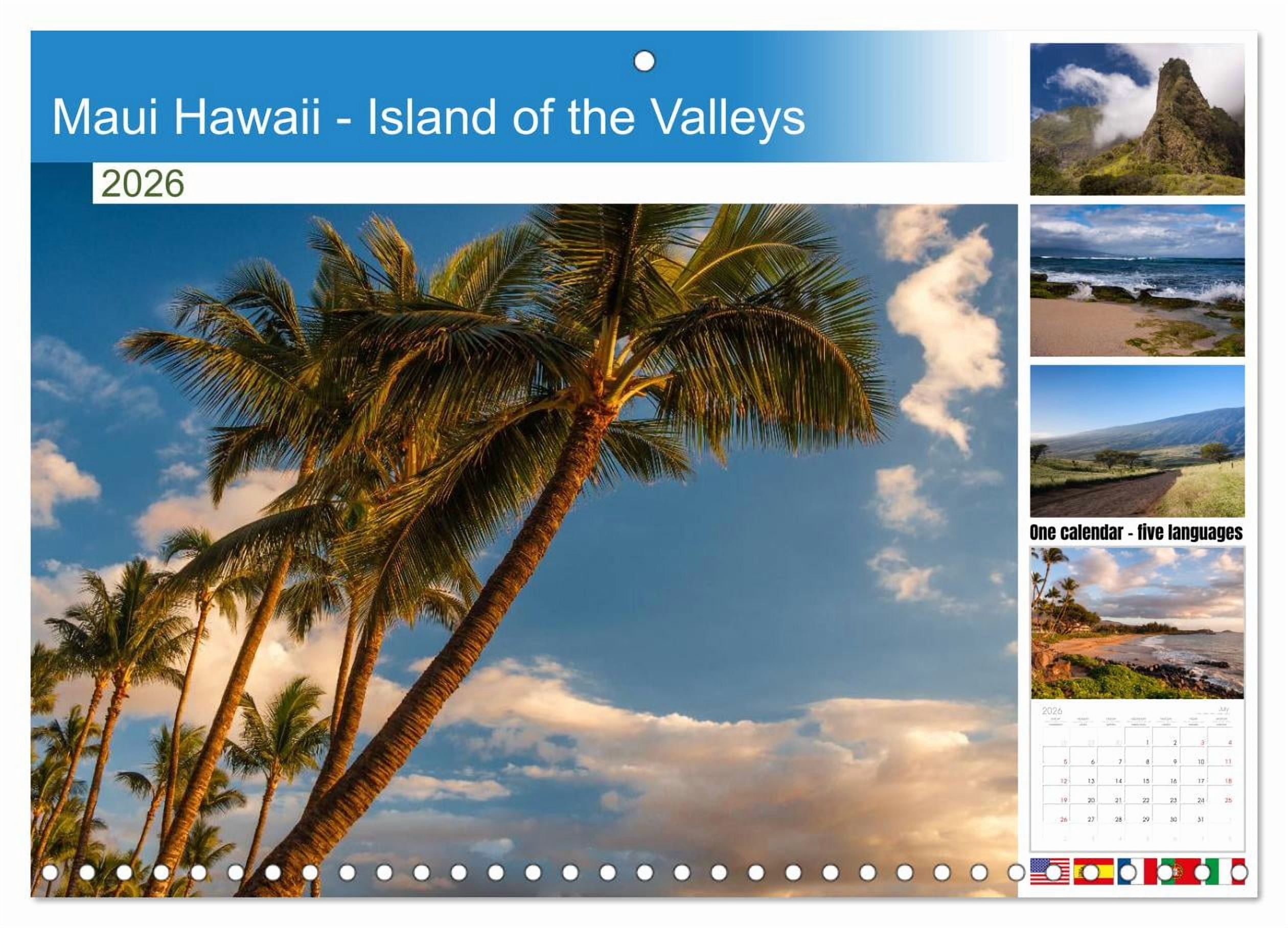 Maui Hawaii - Island of the Valleys (Monthly Wall Calendar 2026 11.7 x ...