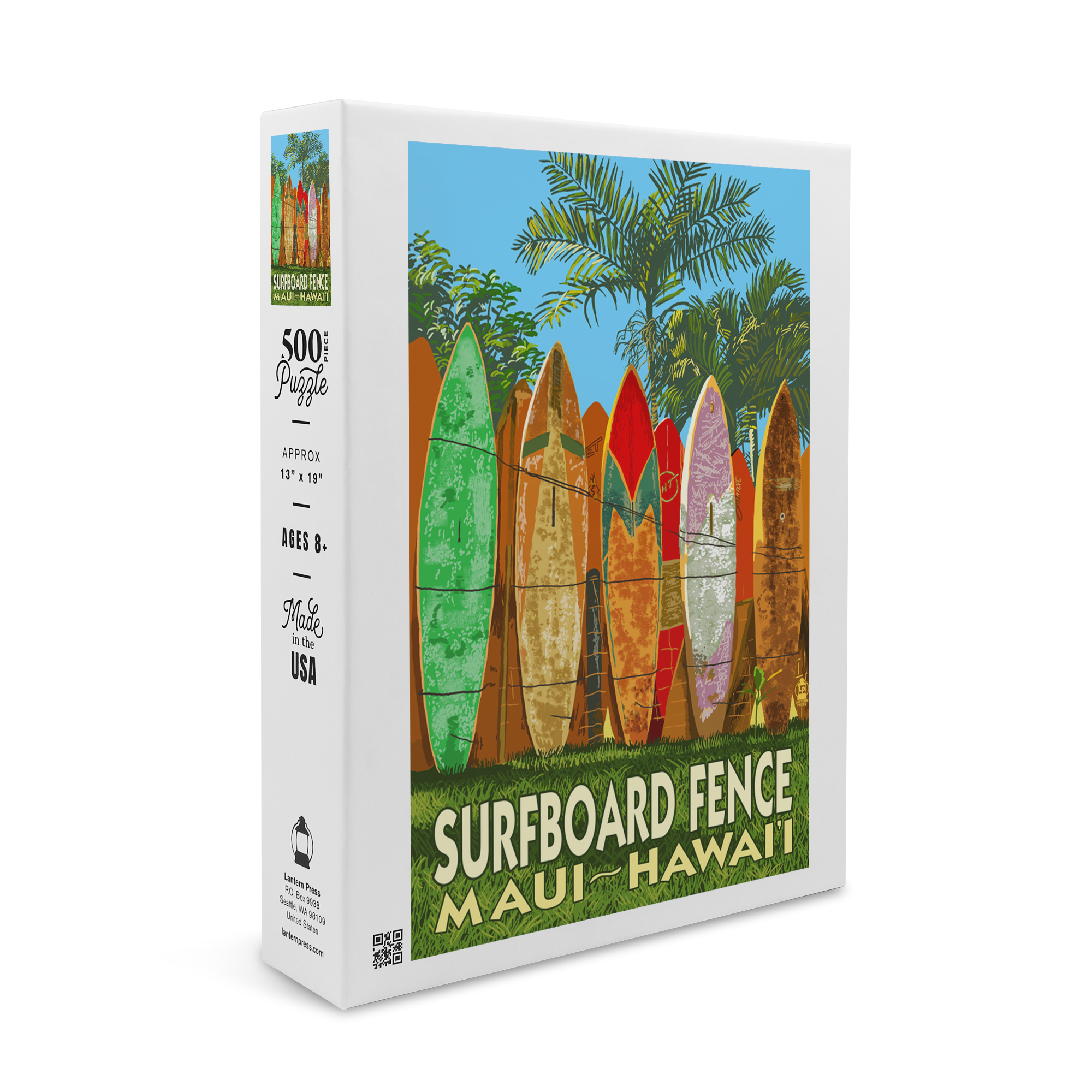 Maui, Hawaii, Surfboard Fence (19x27 inches, Premium 500 Piece Jigsaw ...