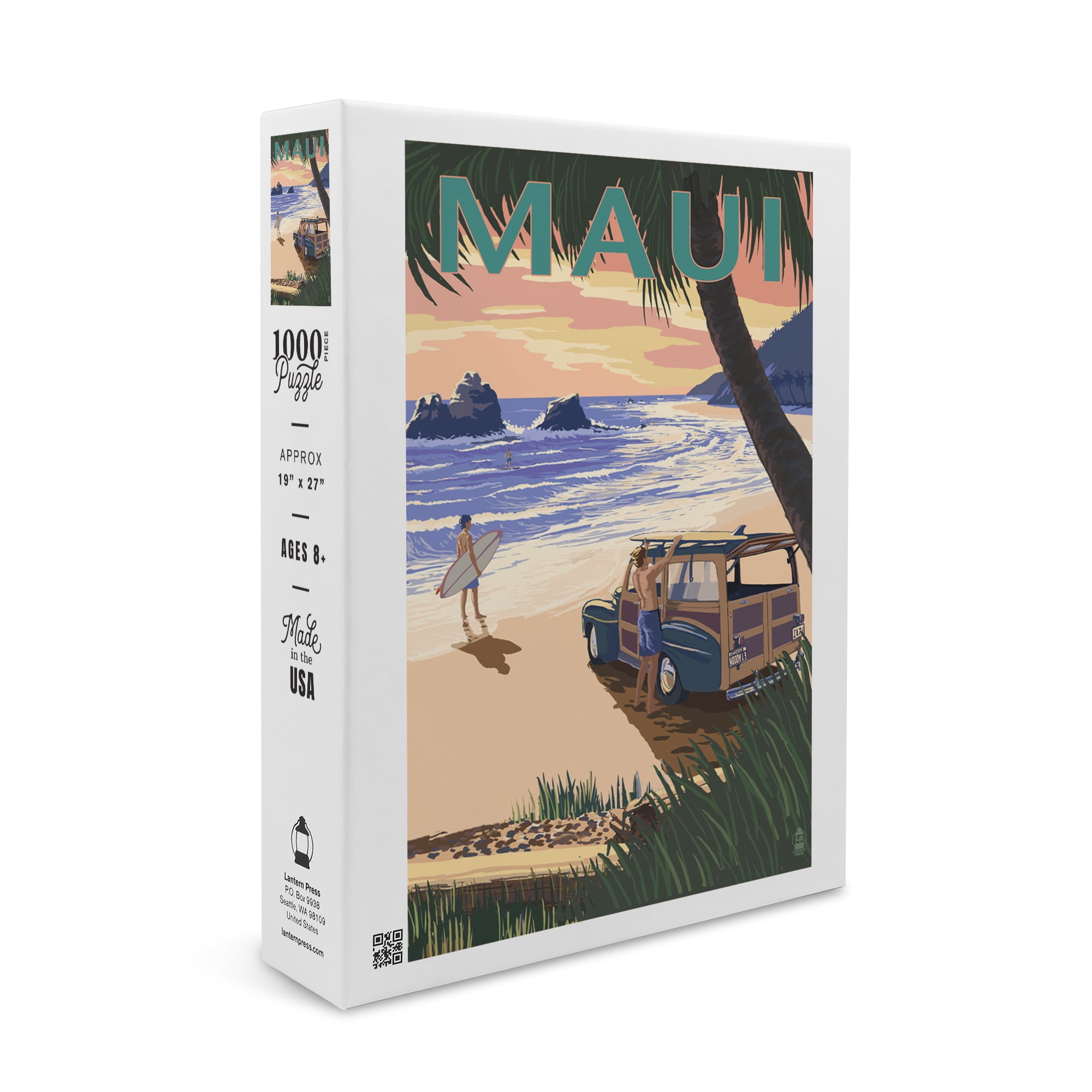 Maui, Hawaii, Woody and Beach (1000 Piece Puzzle, Size 19x27 ...