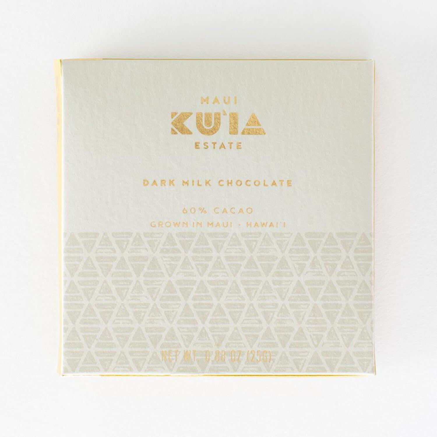 Maui Ku'ia Estate® Dark Milk Chocolate Bar - Walmart.com