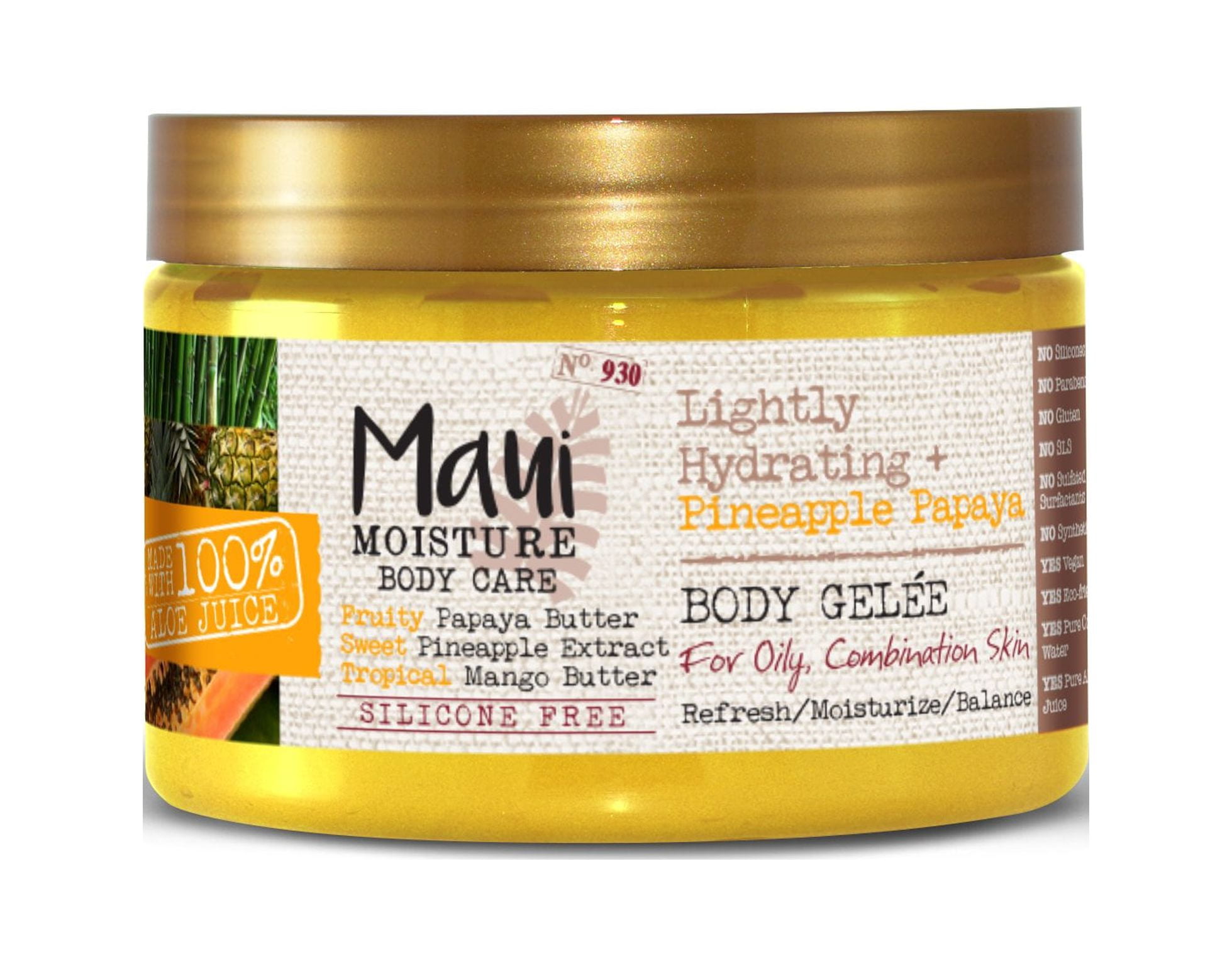 Maui Moisture Pineapple Papaya CM31 Creamy Body Gelee 12 Ounce ...
