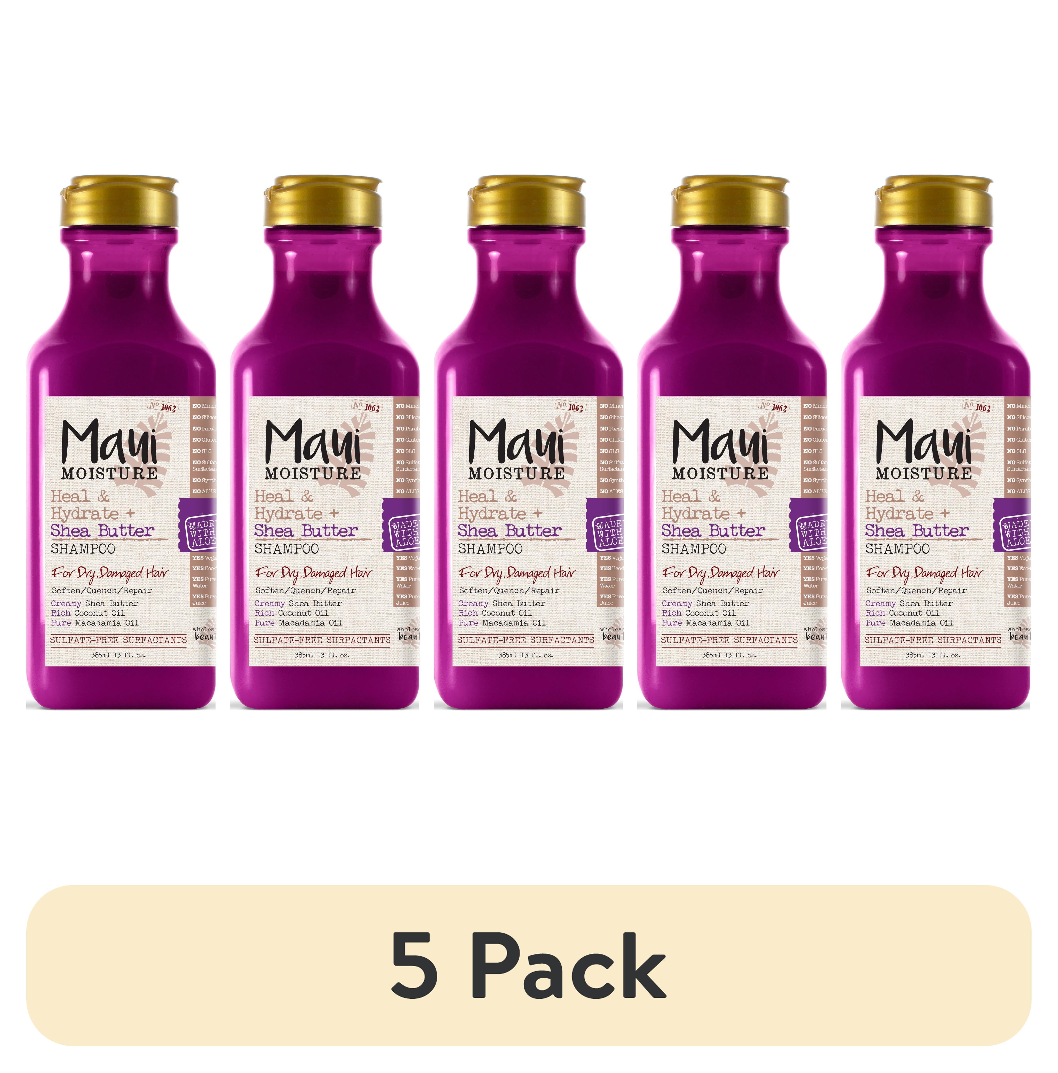 (5 pack) Maui Moisture Shampoo Shea Butter 13oz (Heal & Hydrate ...