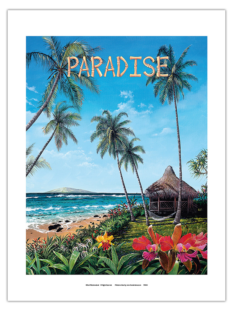 Maui Morning - Paradise Hawaiian Island Ocean View - From an Original ...