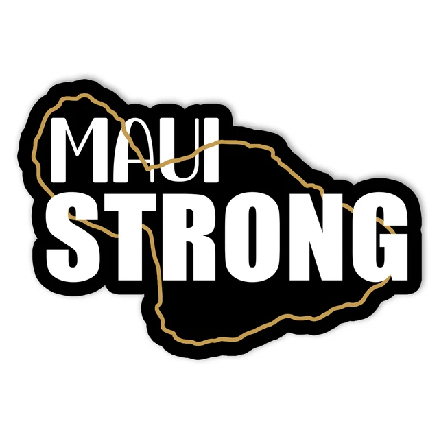 Maui Strong Lahaina Banyan Hawaiian Islands Tree Sticker Phone Decal ...