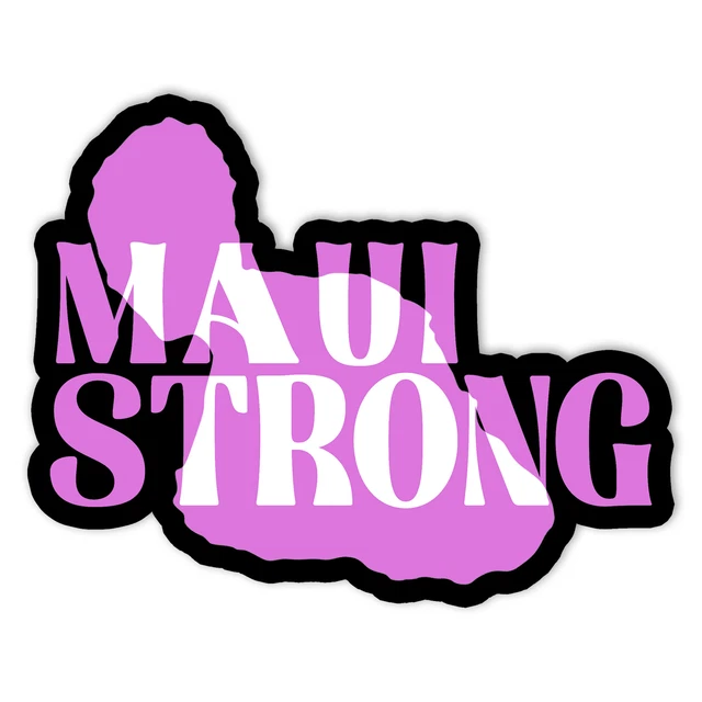 Maui Strong Pray For Maui Beautiful Volcanol Islands Sticker Phone ...