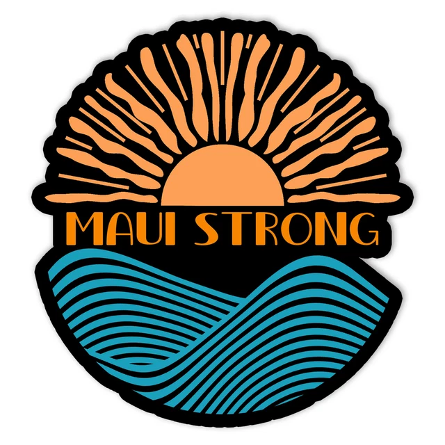 Maui Strong Pray For Maui Hawaii Strong Sticker Phone Decal Water ...