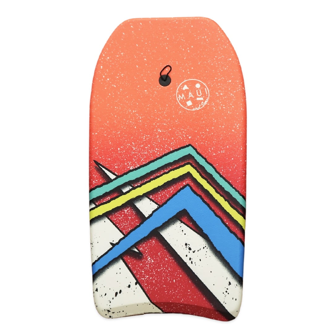 Maui and Sons 37 inch Lightweight Bodyboard with Leash - Red Arrow ...