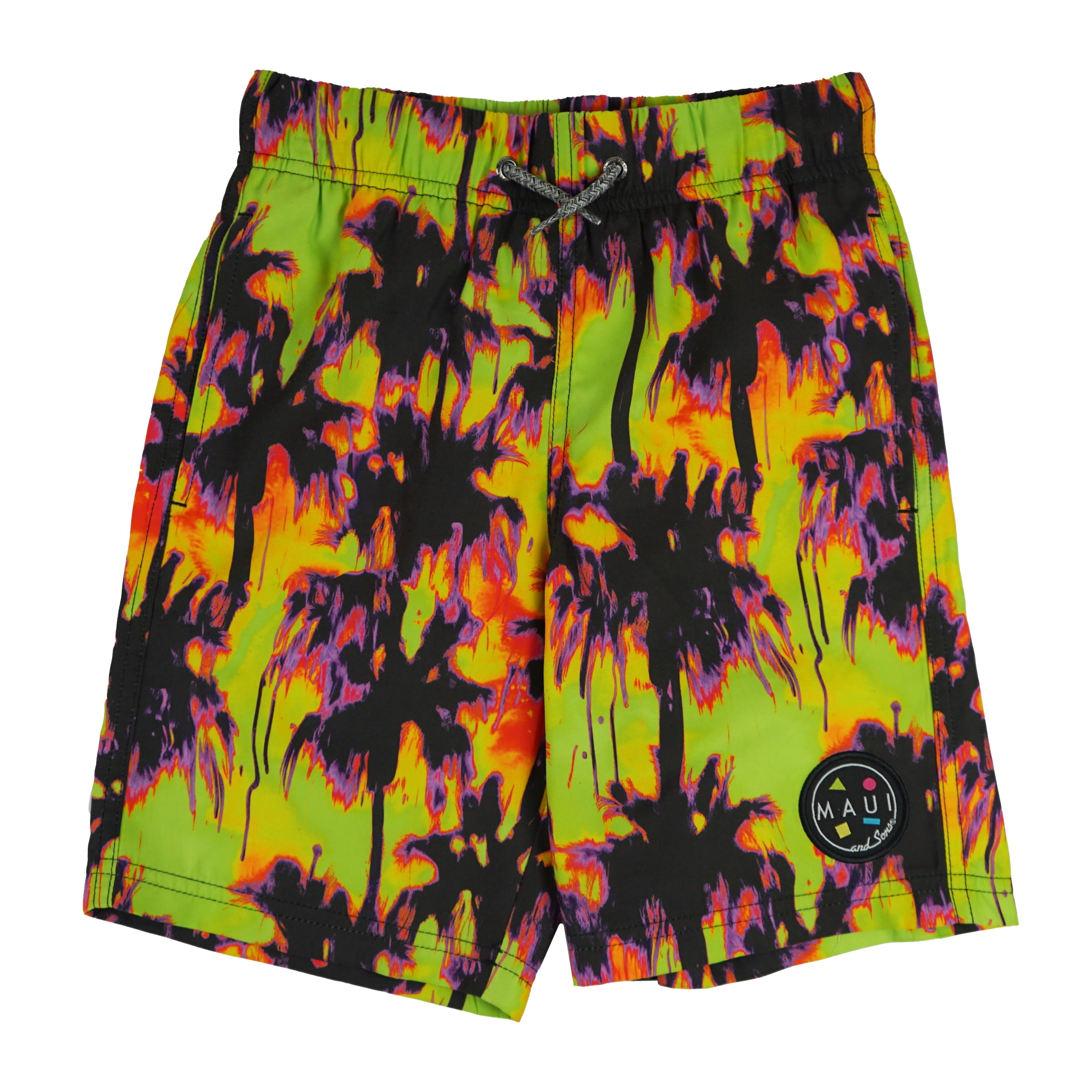 Maui and Sons Boys Swim Shorts, Palmera Tropical Pool Trunks, Maui ...