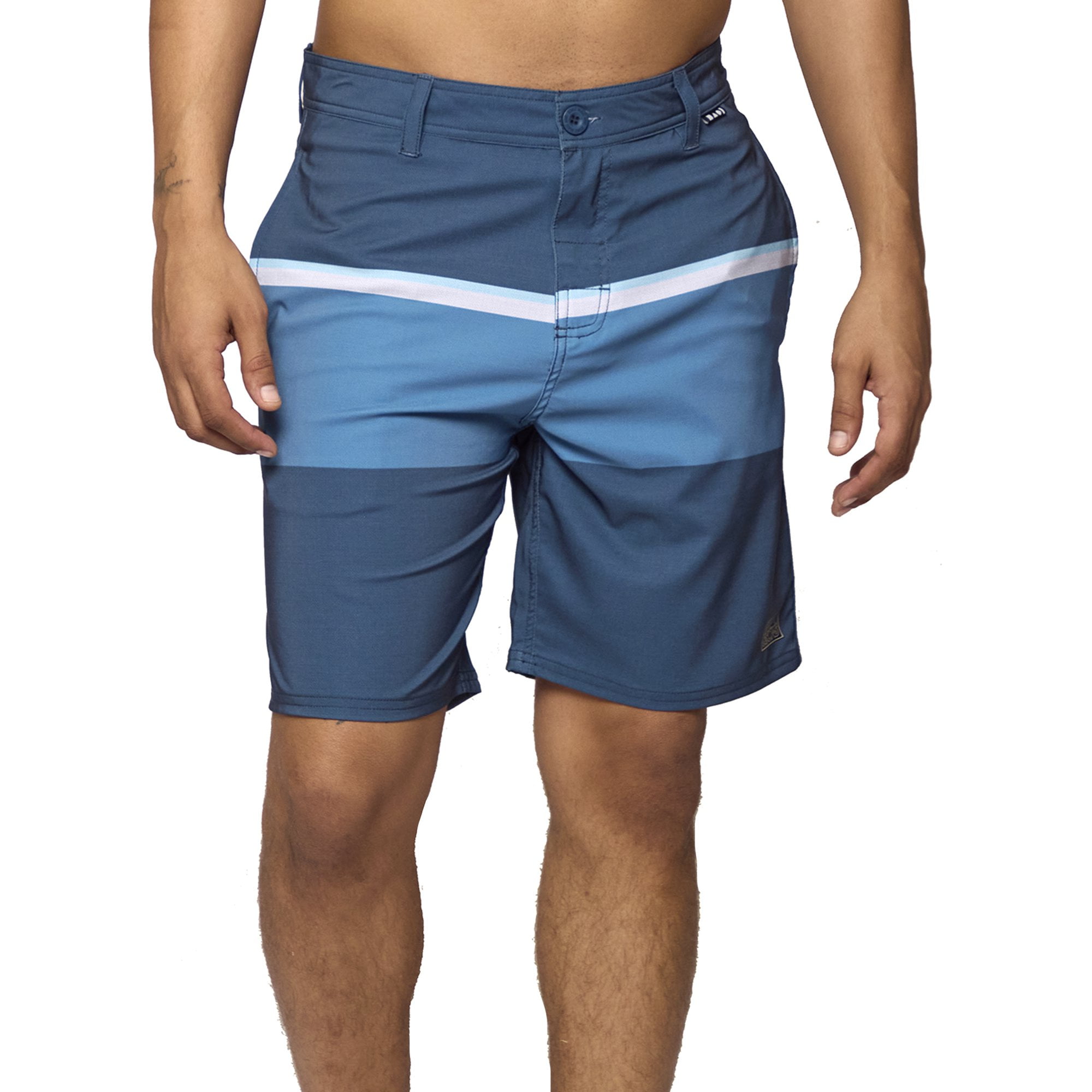 Maui and Sons Men's Canyon Stretch Hybrid Shorts Blue - Walmart.com