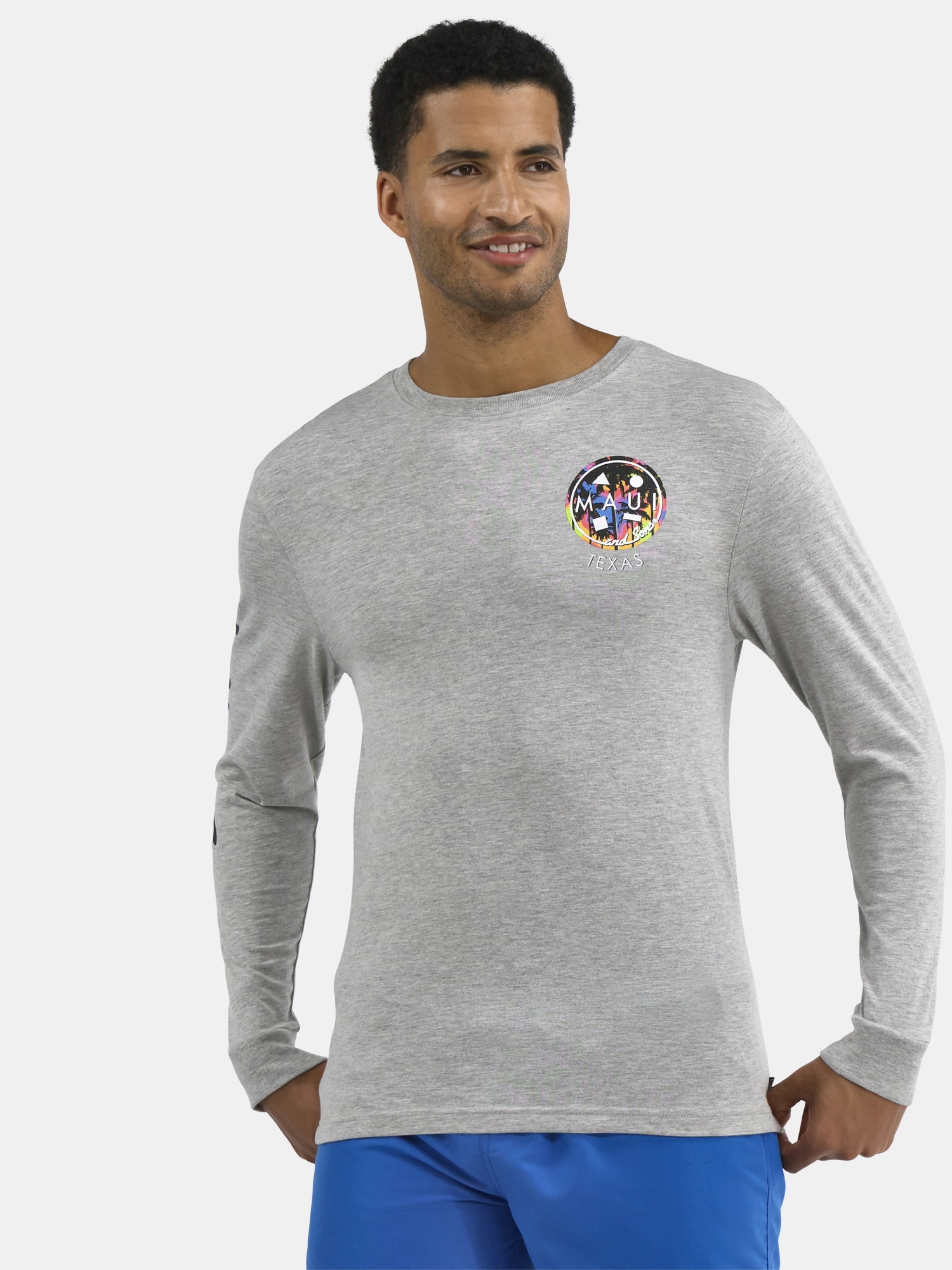 Maui and Sons Men’s Texas Heat Seeker Graphic Tee with Long Sleeves ...