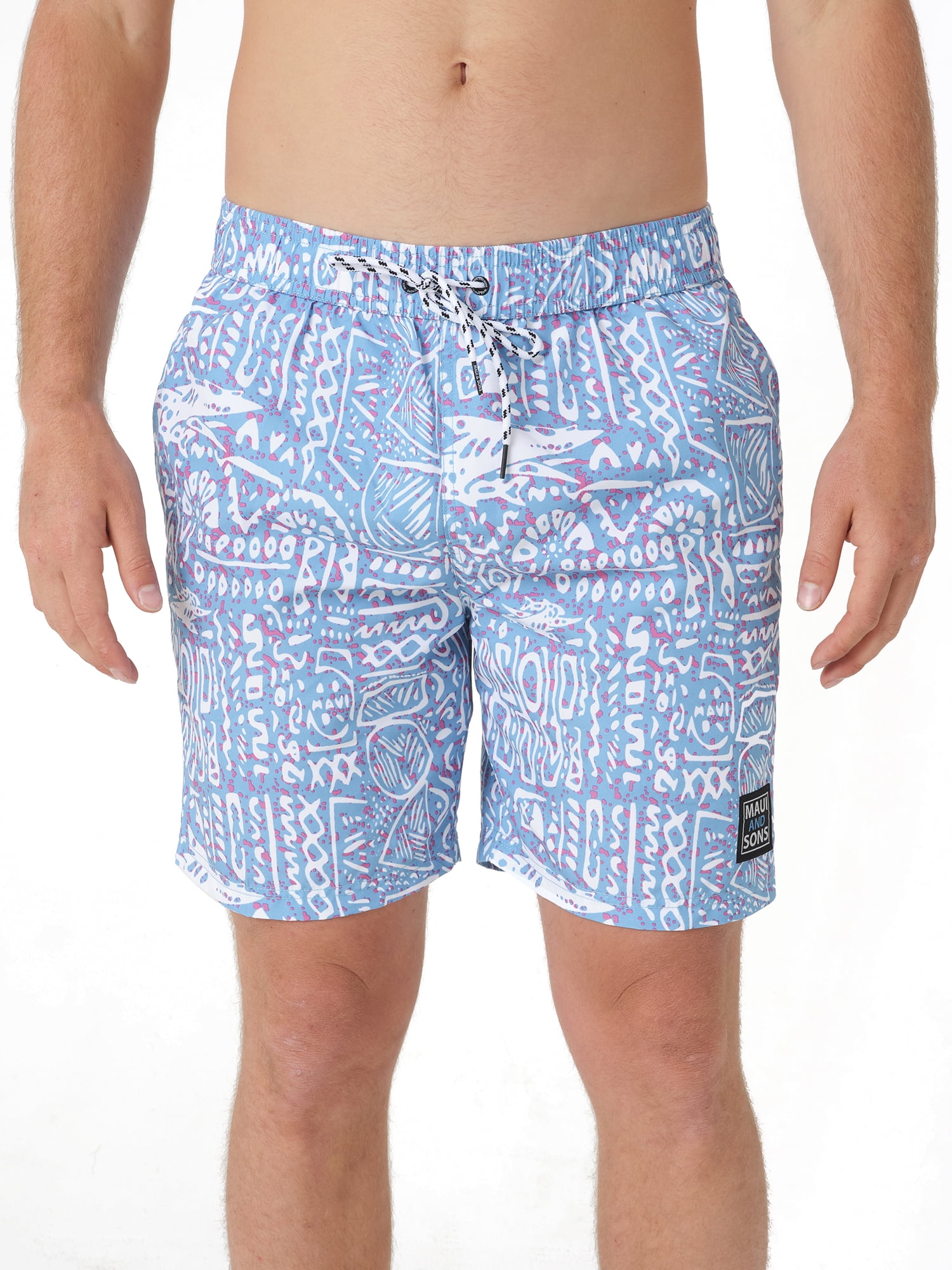 Maui and Sons Moco Pool Shorts - 17 Outseam - Walmart.com
