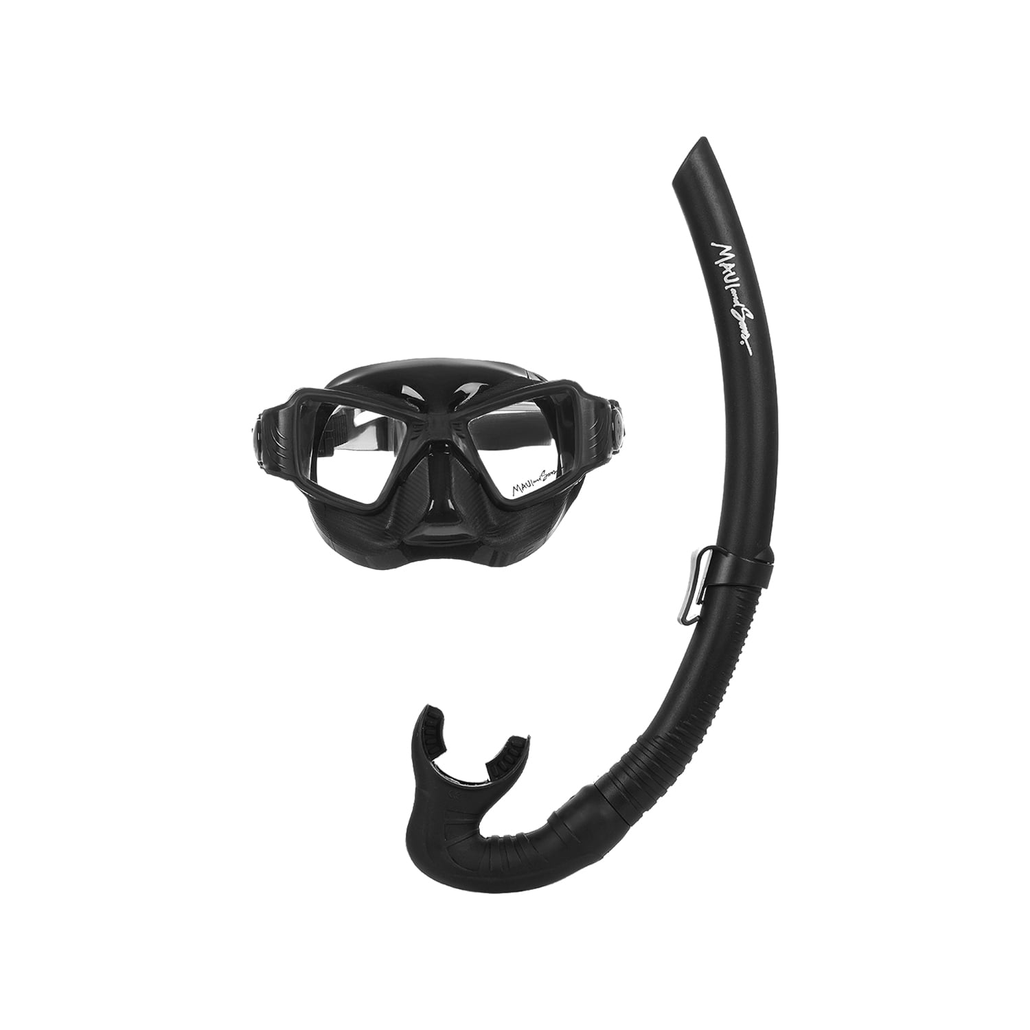 Maui and Sons Vortex Mask Snorkel Combo Set - Black - Walmart.com