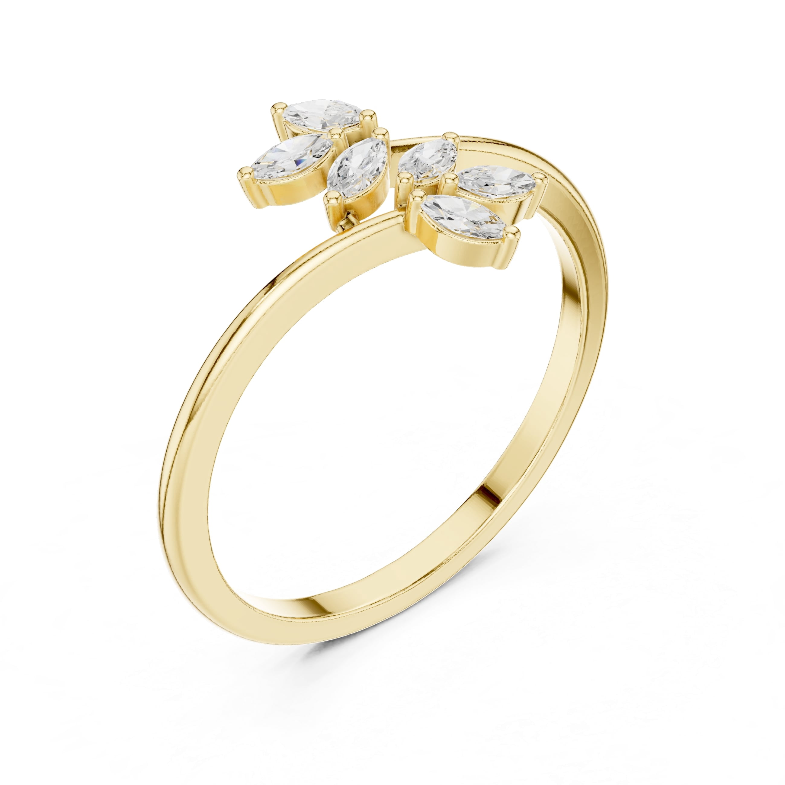 Mauli Jewels 10K Gold 0.20 Ct Lab Grown Diamond Engagement Ring for ...