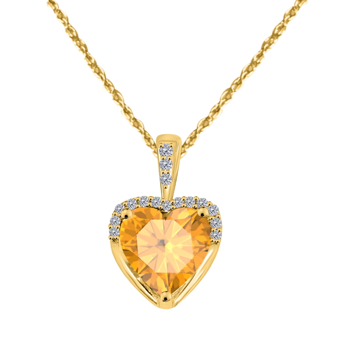 Mauli Jewels Engagement Necklace for Women 1.83 Carat Adorable Diamond ...