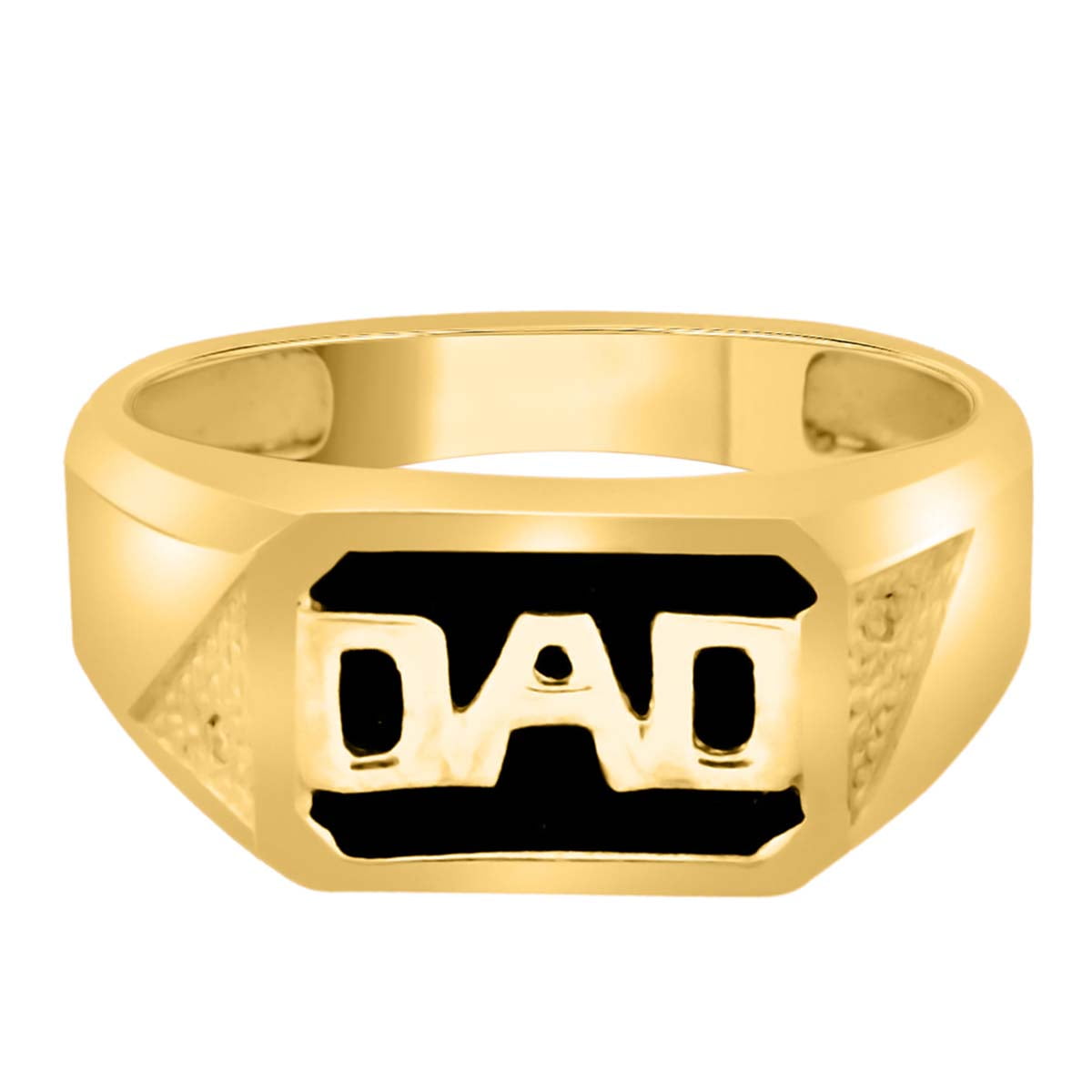 Mauli Jewels Father's Day Gift for Men 0.01 Carat Mens DAD Embossed ...