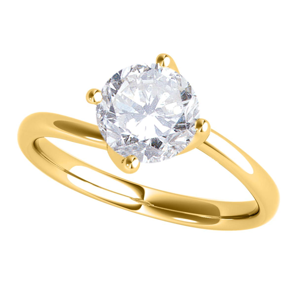 Mauli Jewels Red Diamond Engagement Ring For Women 1.0 Carat Round ...