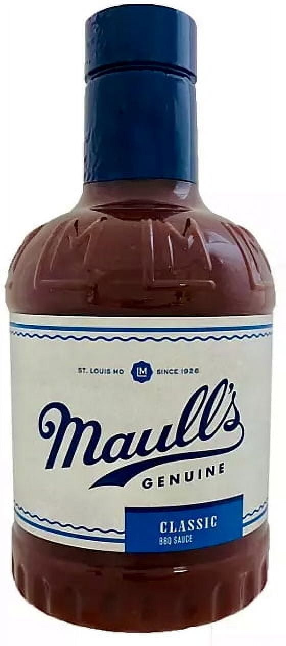 Maull's Classic BBQ Sauce, Original, 38 oz Bottle, Pack of 2, St. Louis ...