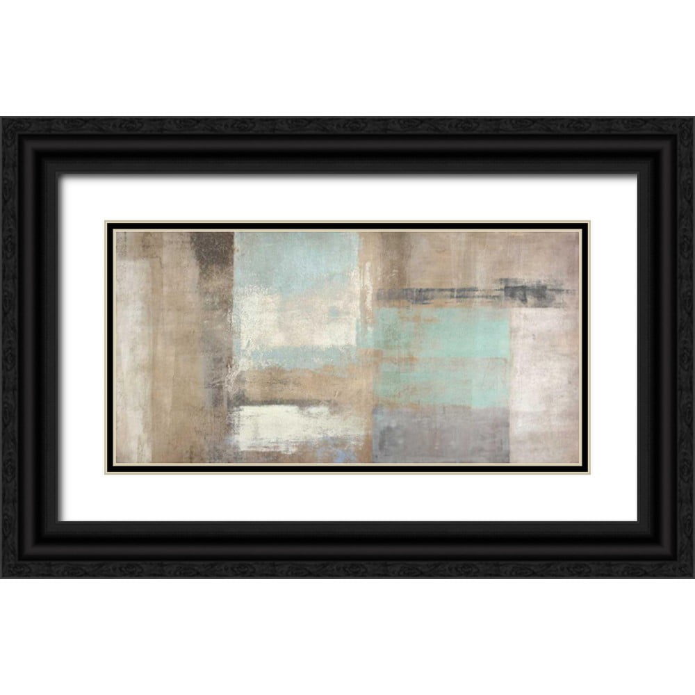 Maun, Ludwig 24x14 Black Ornate Wood Framed with Double Matting Museum ...