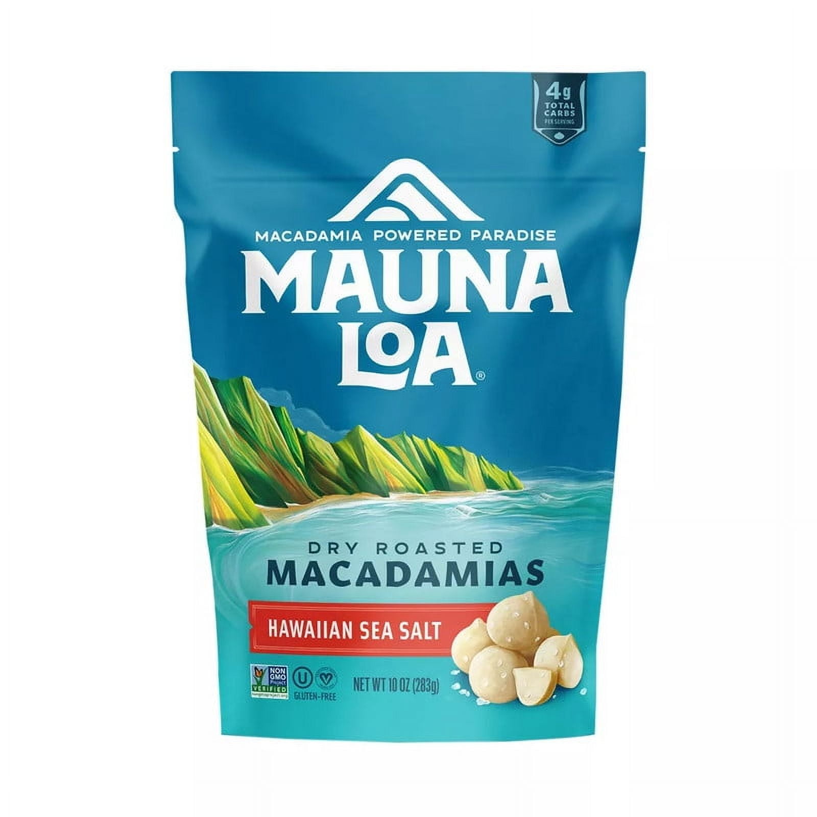 Mauna Loa Dry Roasted Macadamia Nuts with Hawaiian Sea Salt - 10 oz ...