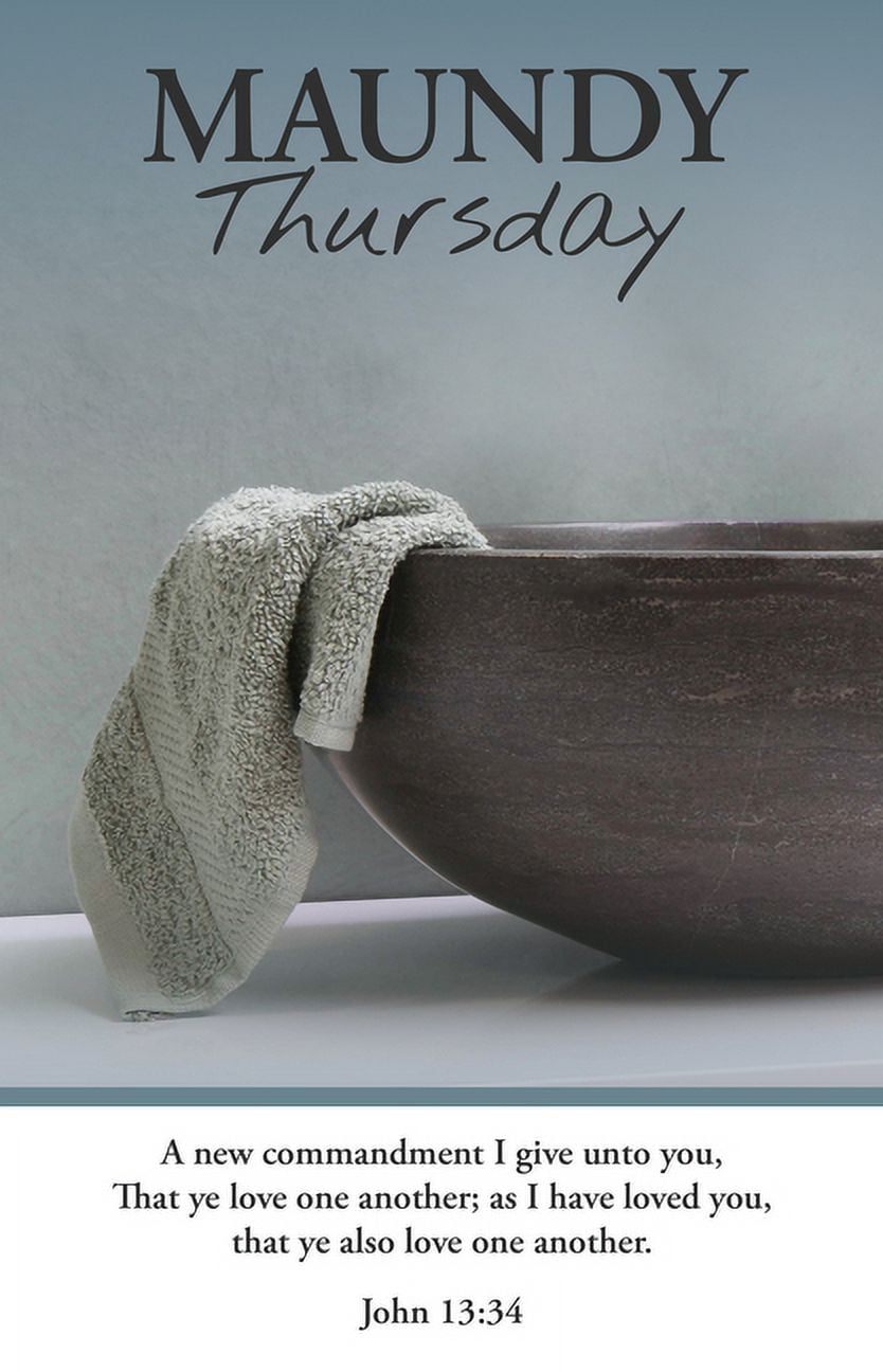 Maundy Thursday Bulletin: Love One Another (Package of 100): John 13:34 ...