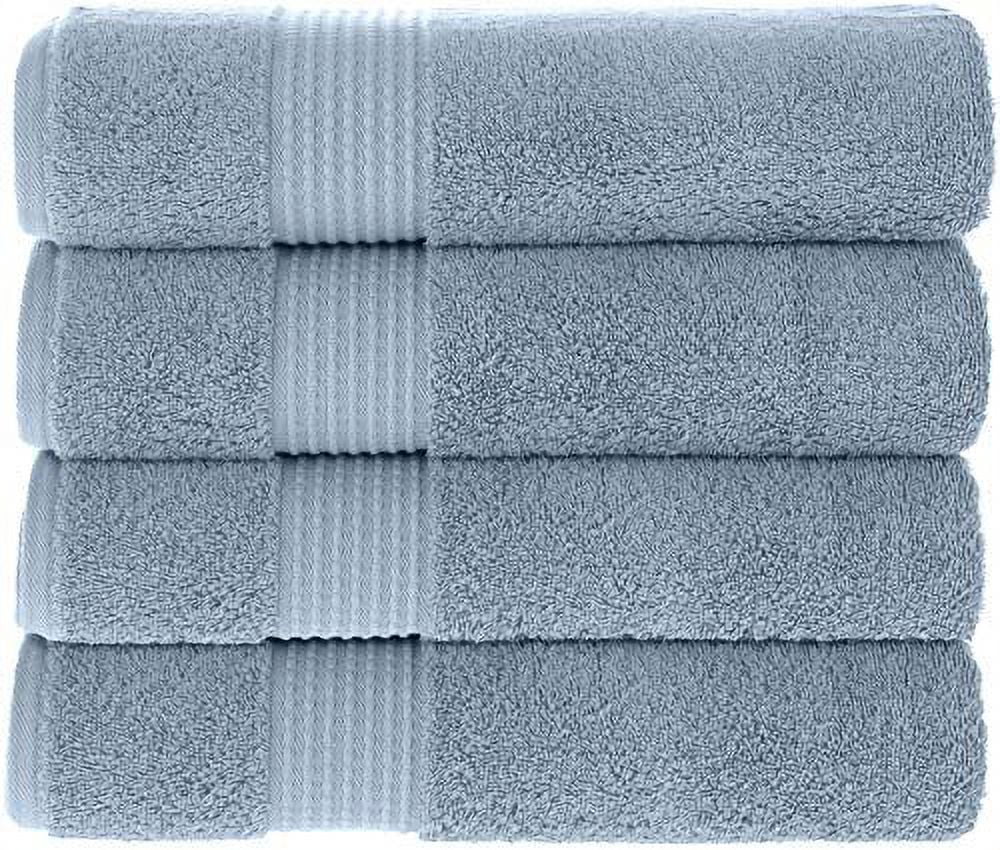 MAURA Basics Performance Bath Towels with Hanging Loop. 30”x56 ...