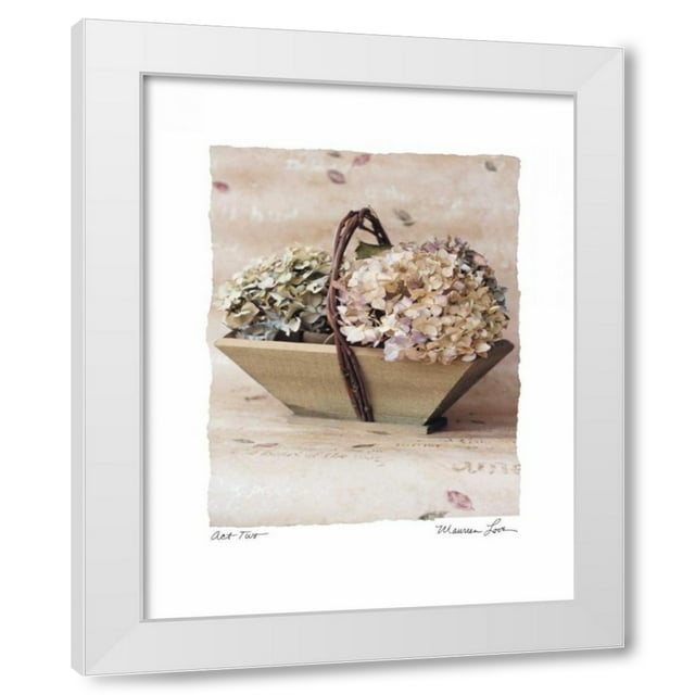 Maureen Love 15x18 White Modern Wood Framed Wall Art Titled - Act Two ...