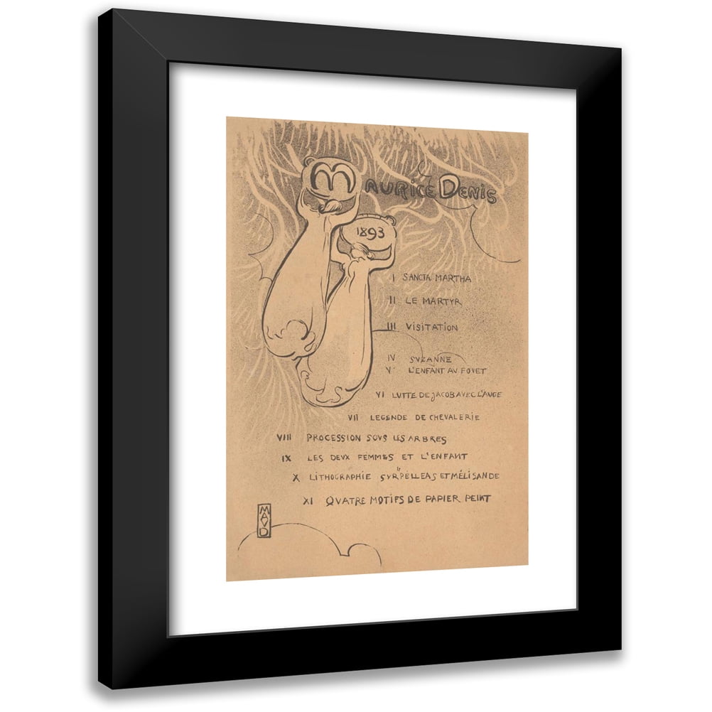 Maurice Denis 11x14 Black Modern Framed Museum Art Print Titled ...