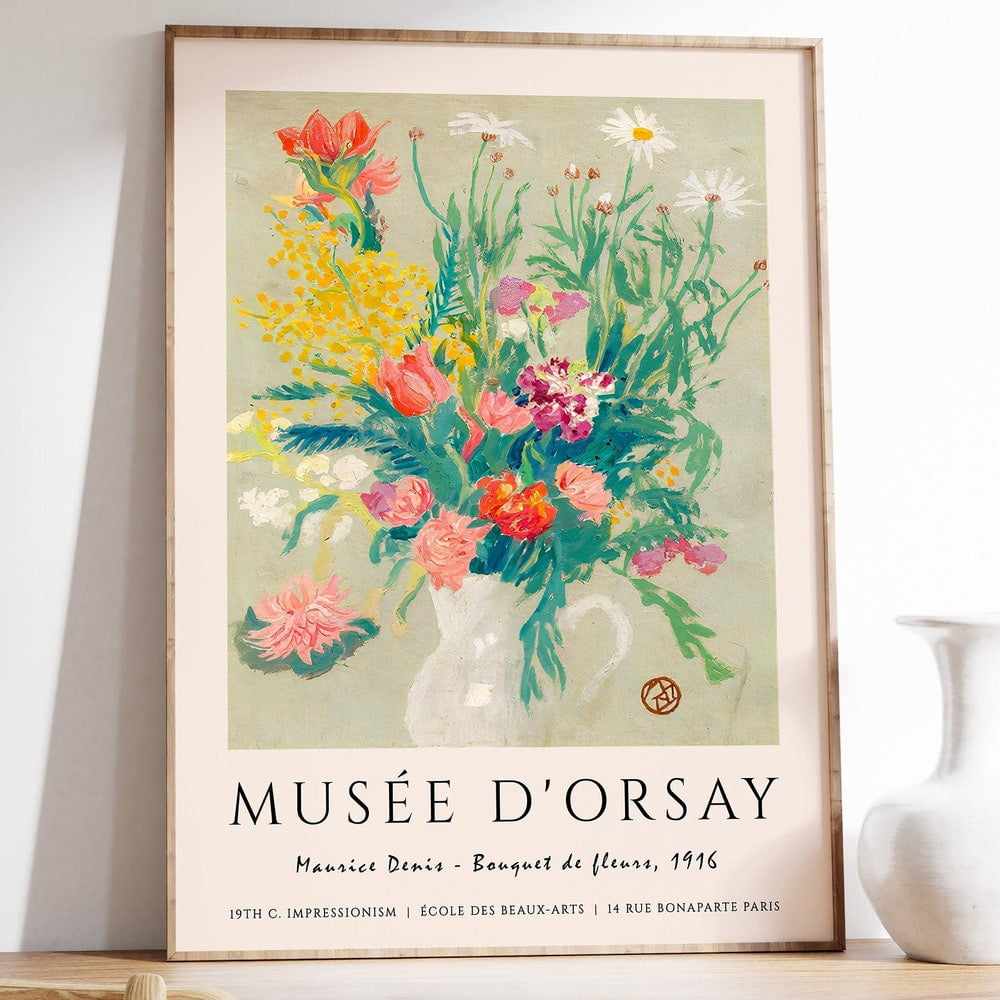 Maurice Denis Art Poster, Bouquet De Fleurs, French Impressionist Print ...