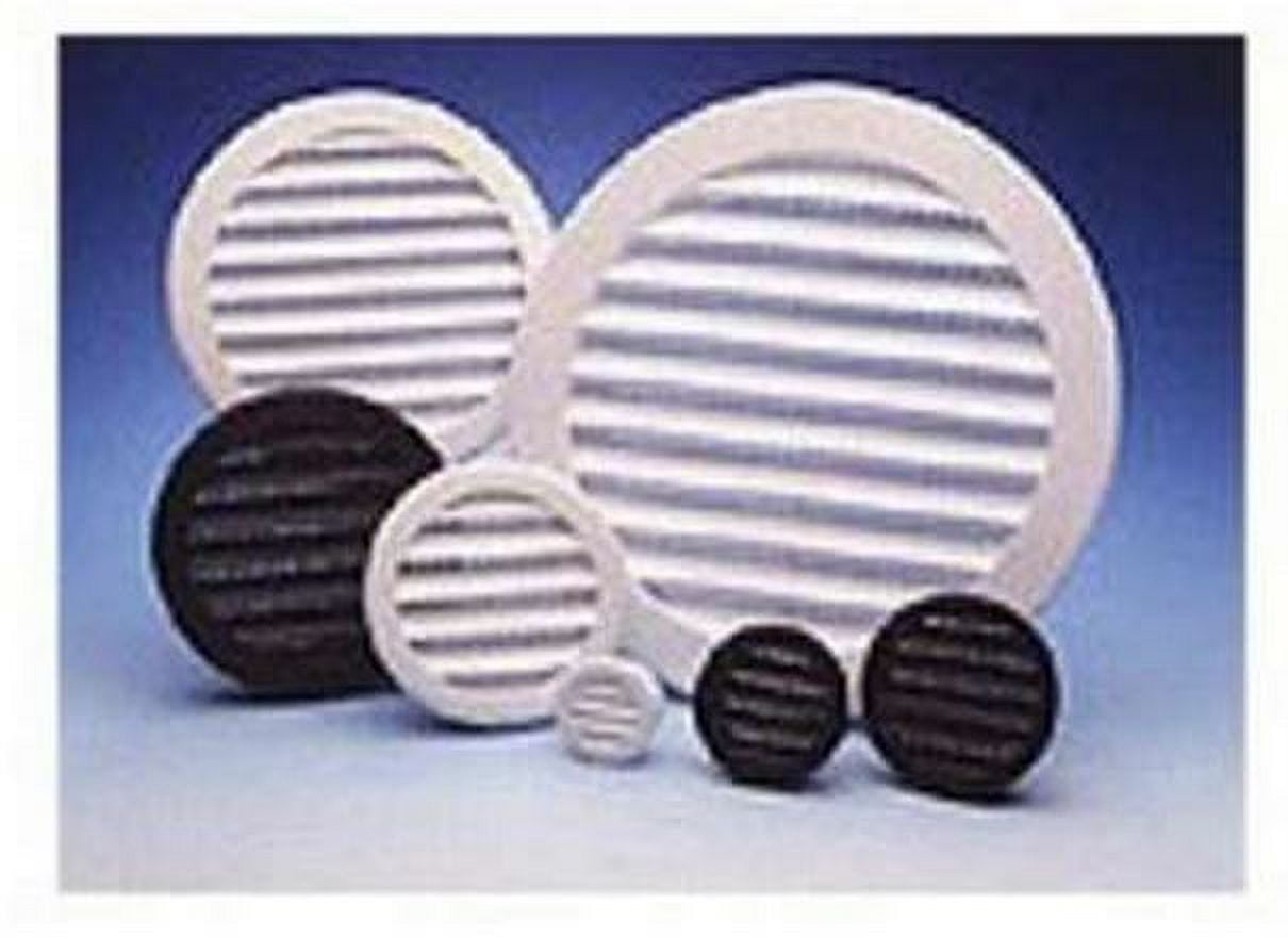 Maurice Franklin PLW100-4" Round Plastic Louver w/ Insect Screen, White ...