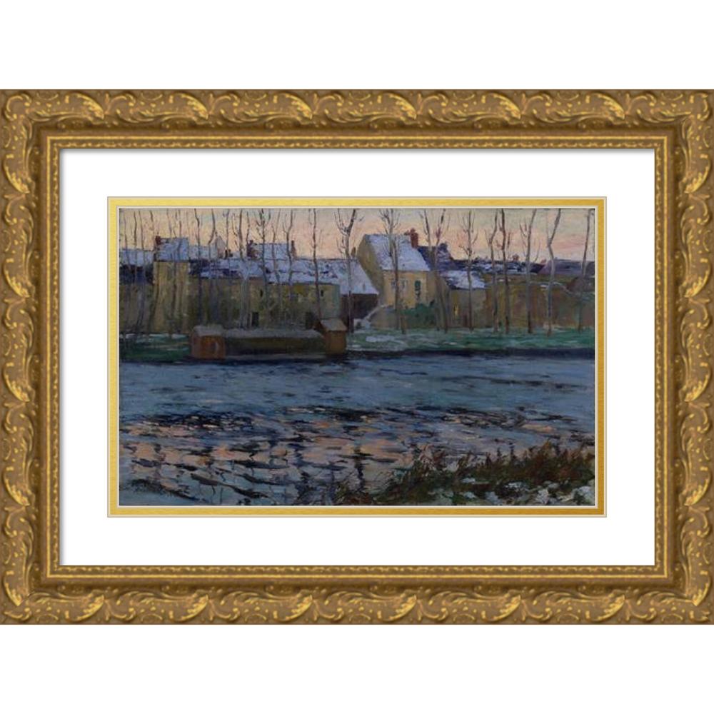 Maurice Galbraith Cullen 18x13 Gold Ornate Wood Frame and Double Matted ...