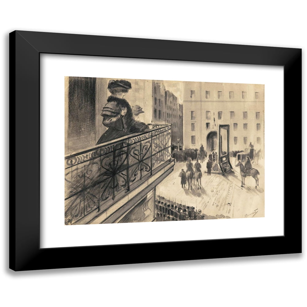 Maurice Perronnet 14x11 Black Modern Framed Museum Art Print Titled ...