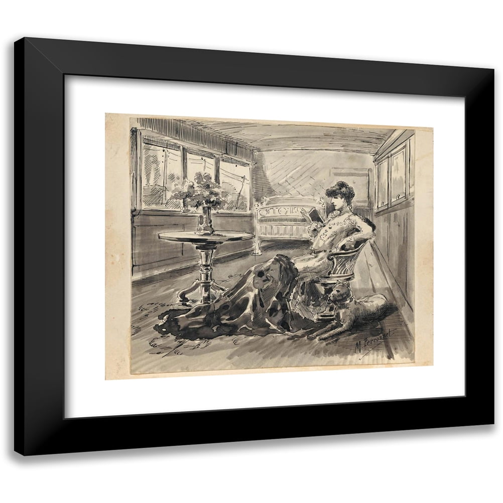 Maurice Perronnet 14x12 Black Modern Framed Museum Art Print Titled ...
