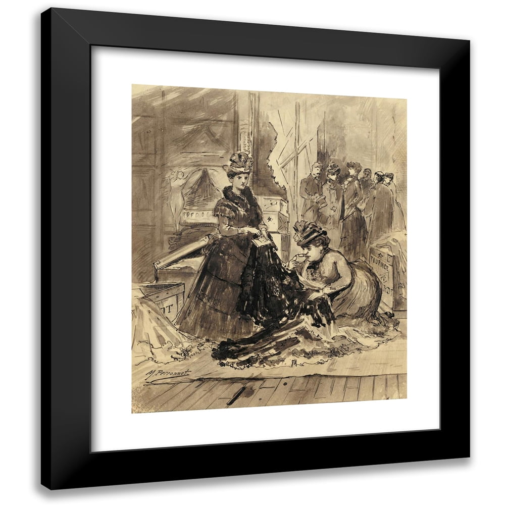Maurice Perronnet 15x18 Black Modern Framed Museum Art Print Titled ...