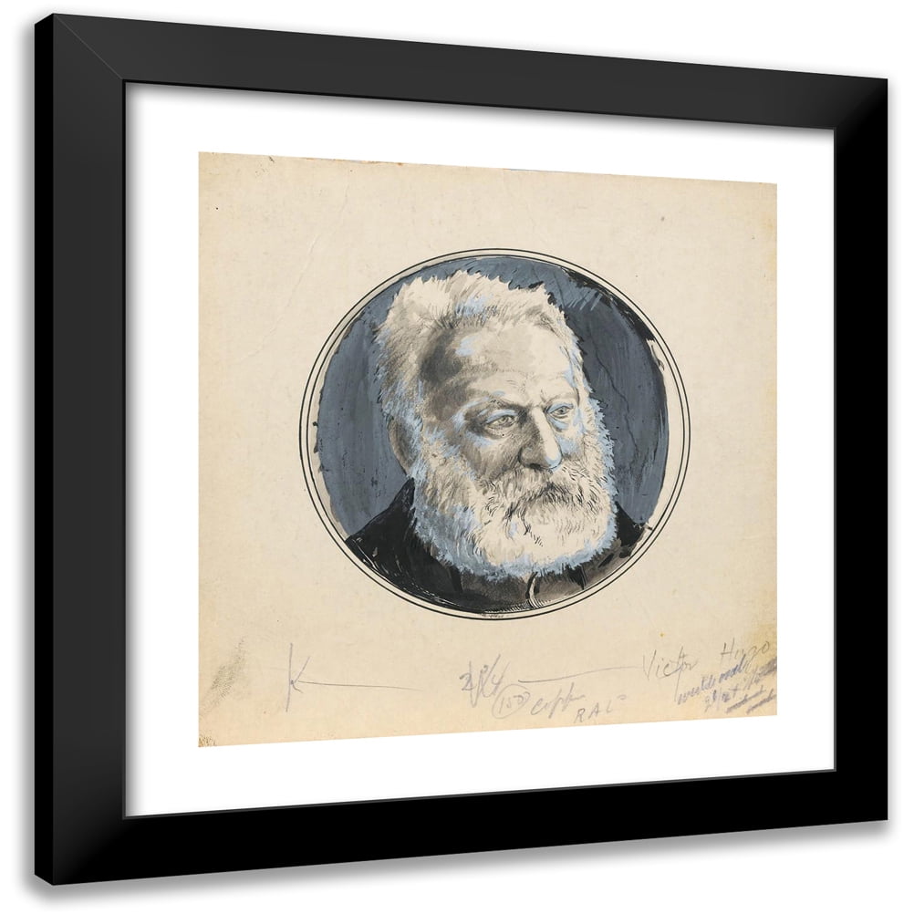 Maurice Perronnet 20x20 Black Modern Framed Museum Art Print Titled ...