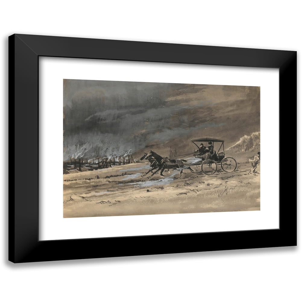 Maurice Perronnet 24x18 Black Modern Framed Museum Art Print Titled ...