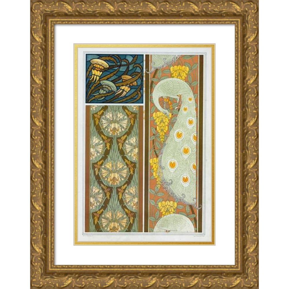 Maurice Pillard Verneuil 11x14 Gold Ornate Wood Frame and Double Matted ...