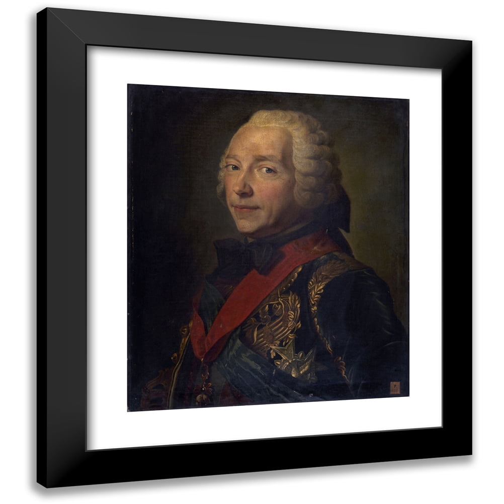 Maurice-Quentin de La Tour 15x17 Black Modern Framed Museum Art Print ...