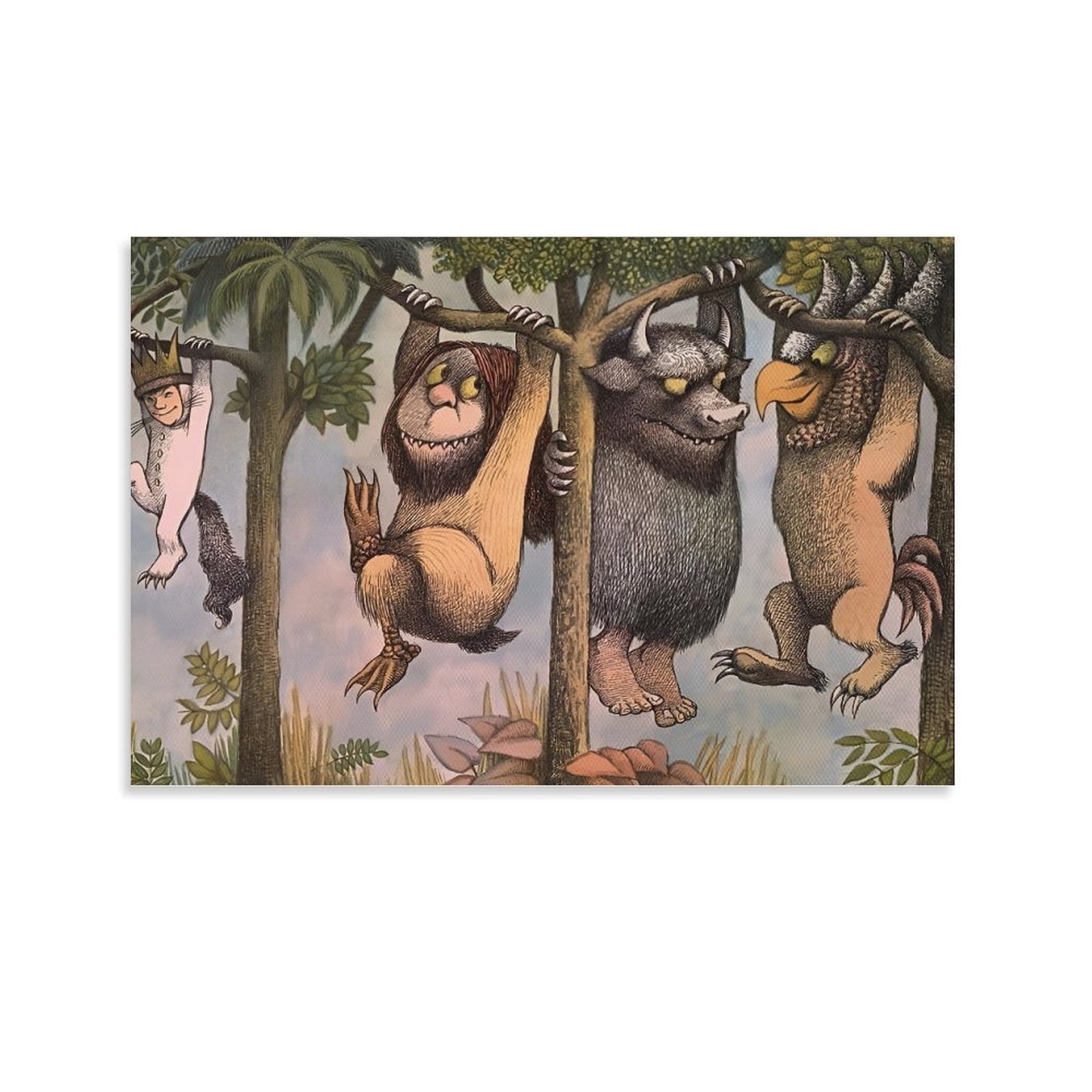 Maurice Sendak Print Painting (34) Painting On Canvas Wall Art Poster ...