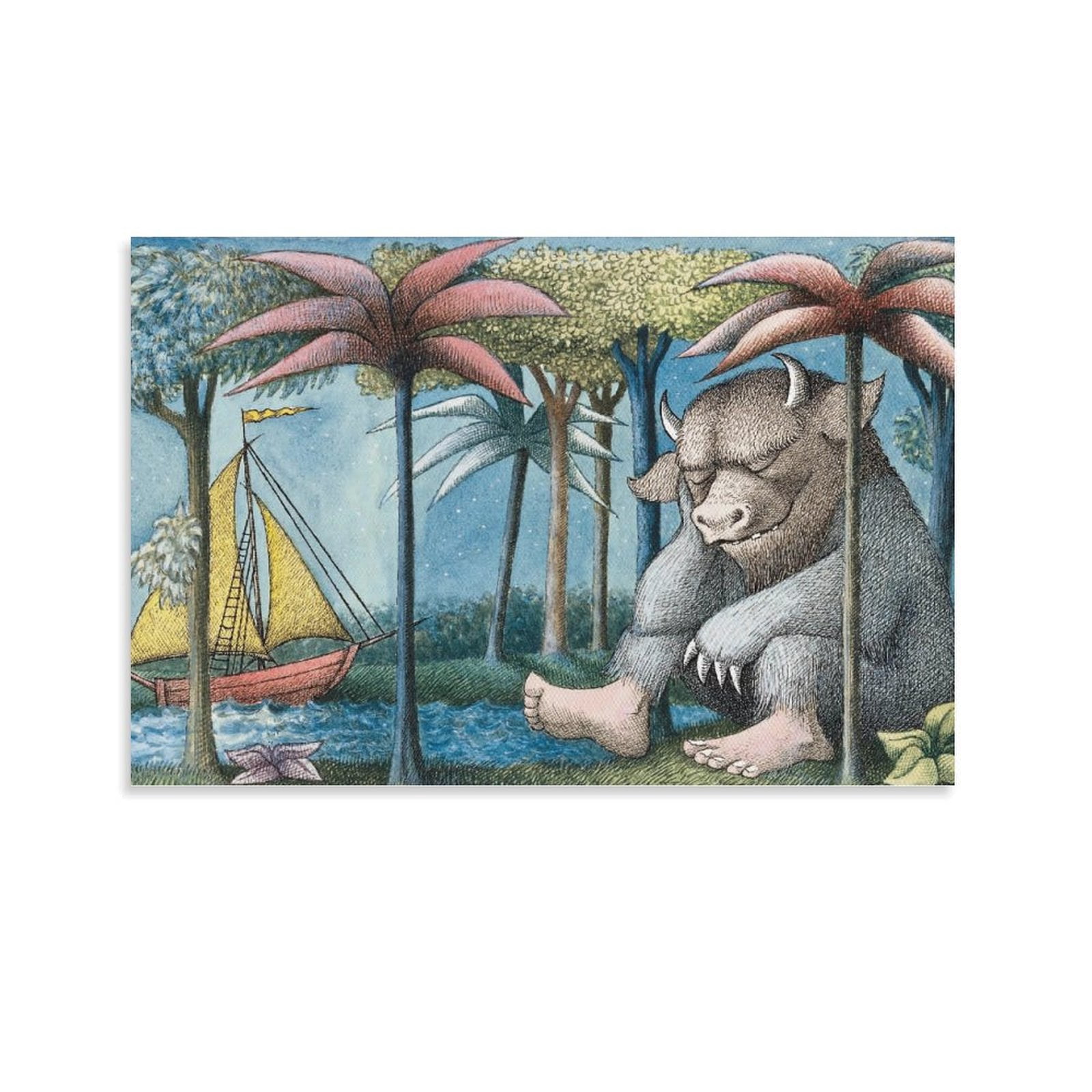 Maurice Sendak Print Painting (42) Canvas Art Poster and Wall Art ...