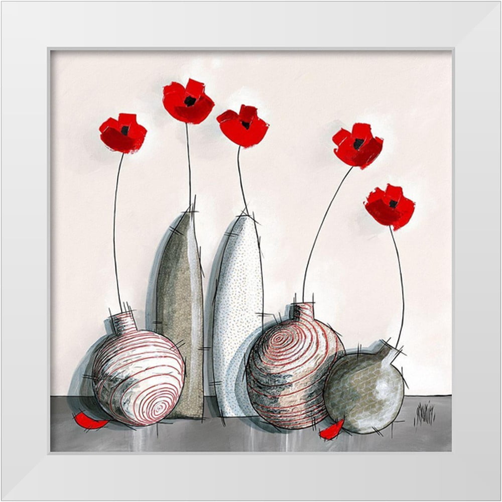 Maurier, Geraldine 26x26 White Modern Wood Framed Museum Art Print ...